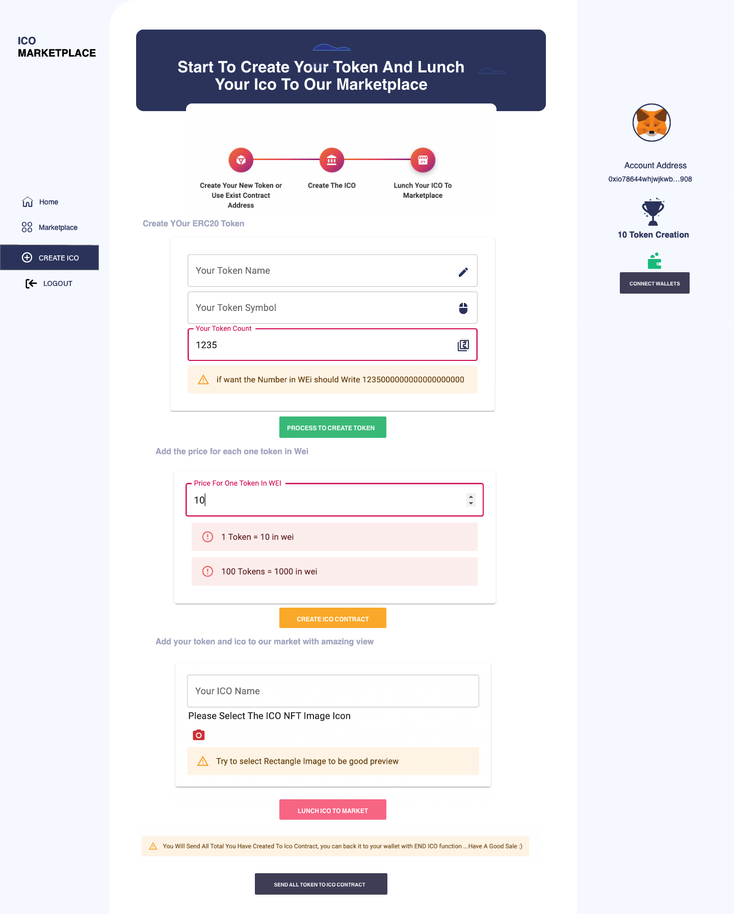 TokICO- Full Erc20 Tokens Ico Marketplace by Coodes | CodeCanyon